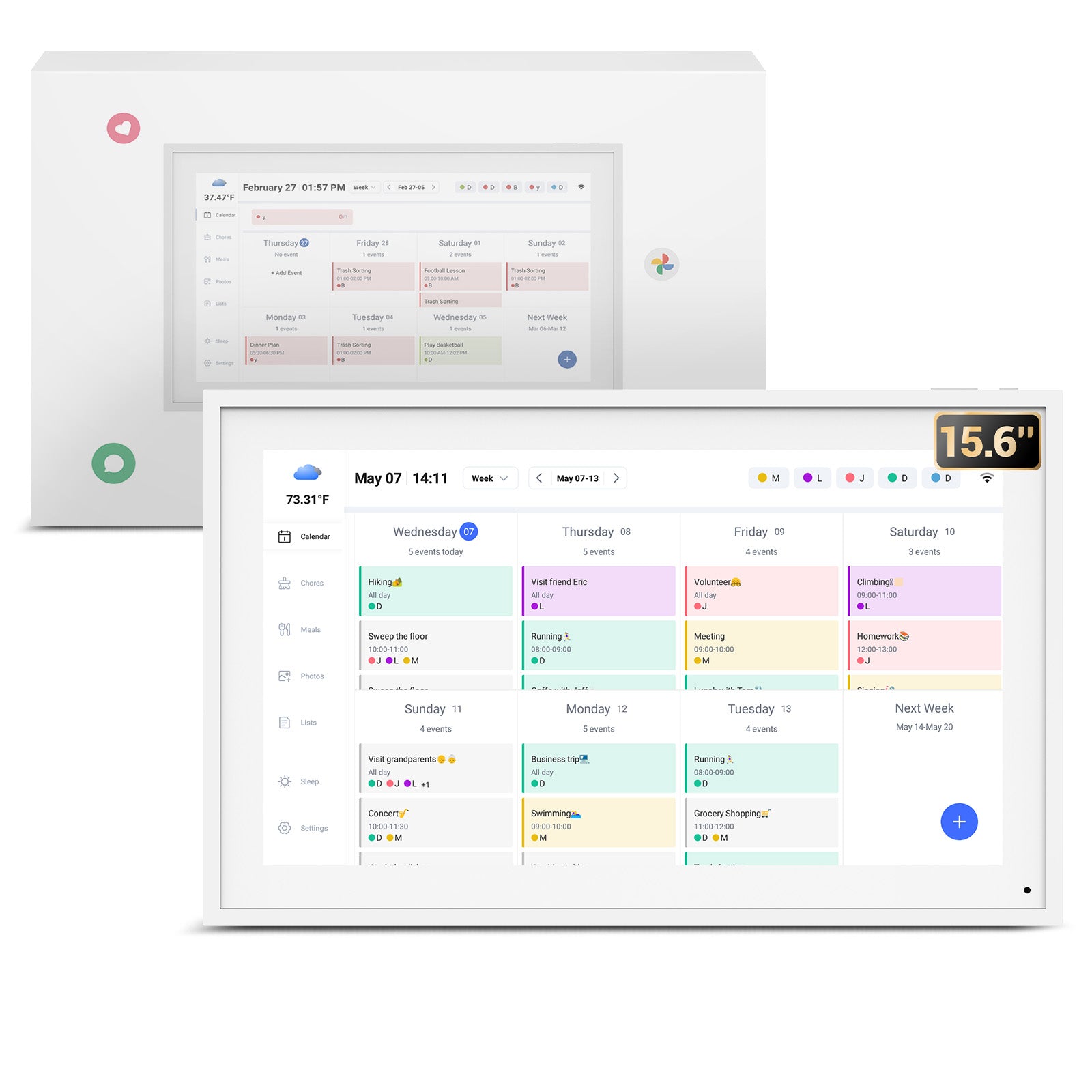 Digital Picture Frame Skylight Calendar: 15 Inch & Chore Chart, Smart ...